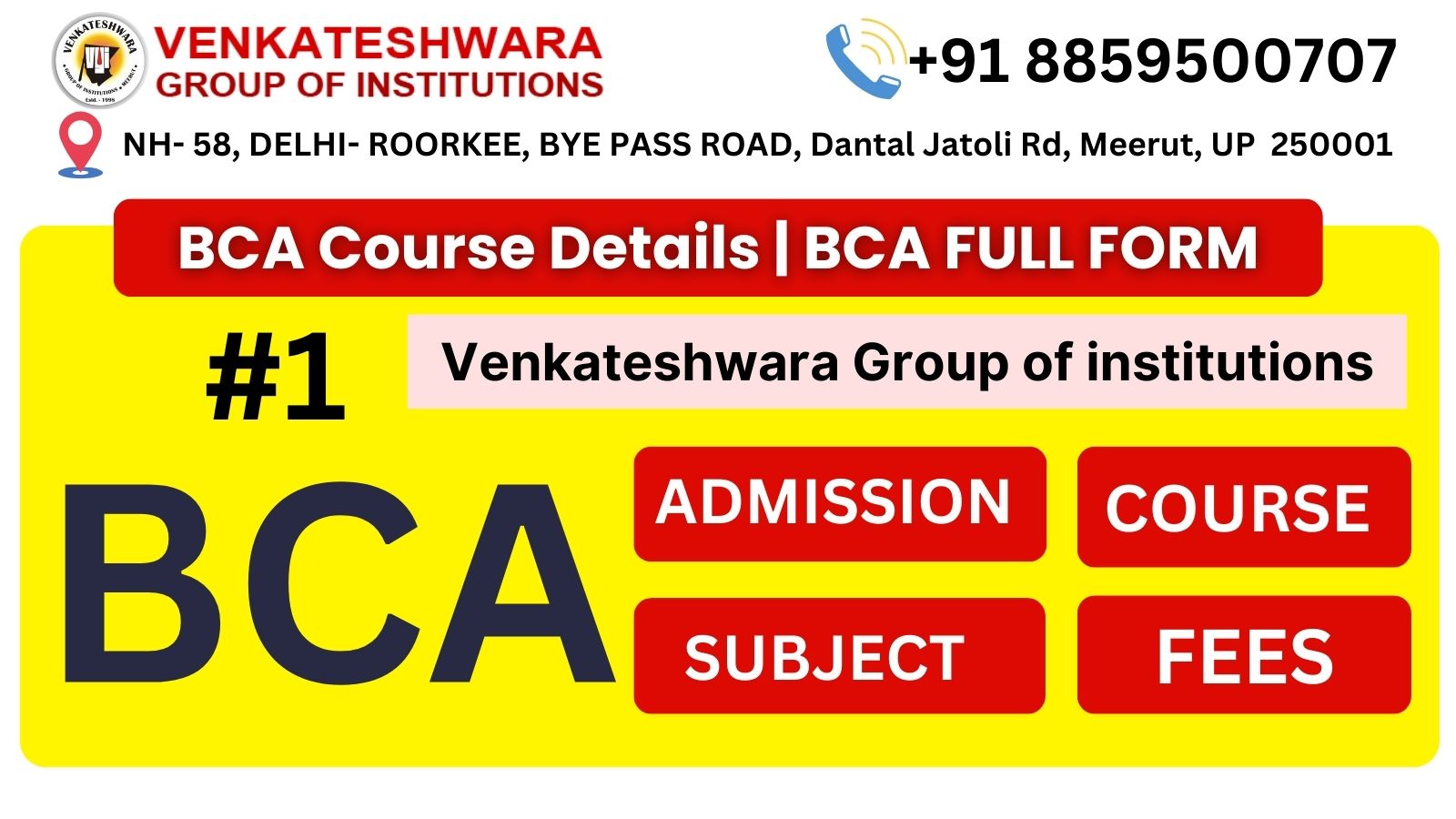 BCA Full Form Course Details Fees Admission Top College